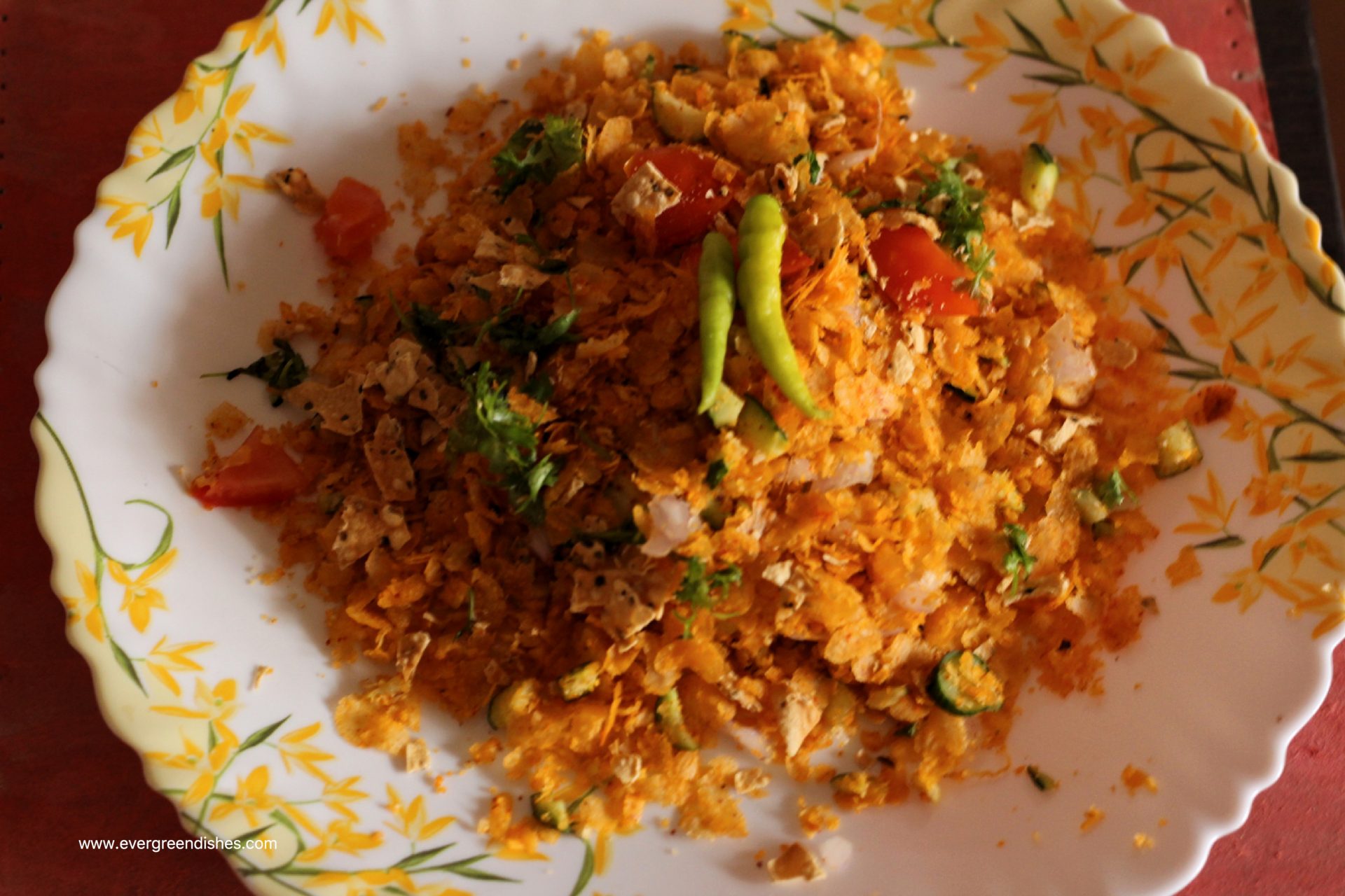 Avalakki Upkari / Hachida Avalakki / North Karnataka - Evergreendishes