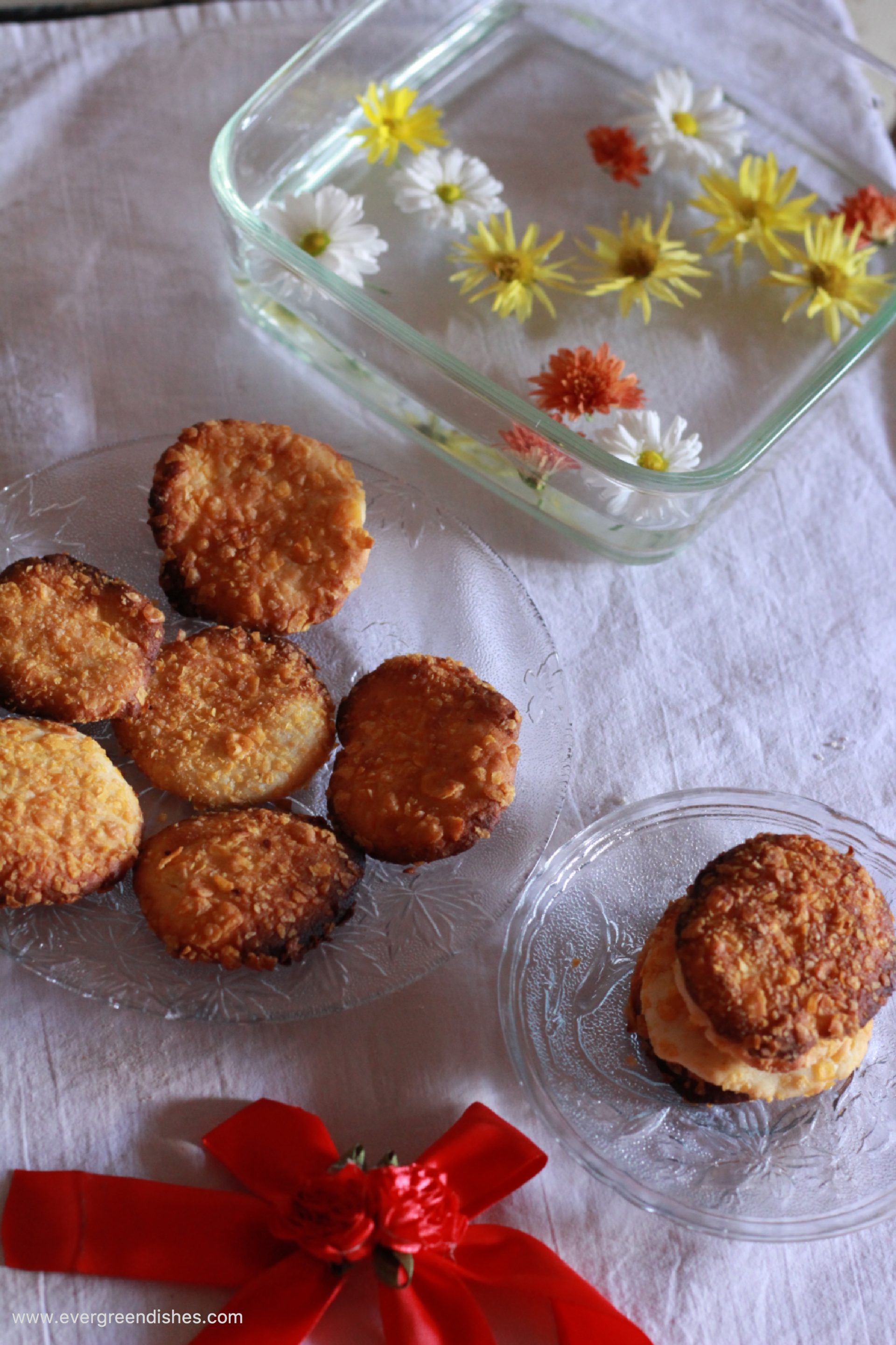 Cornflakes Cookies / how to make cornflakes cookies - Evergreendishes